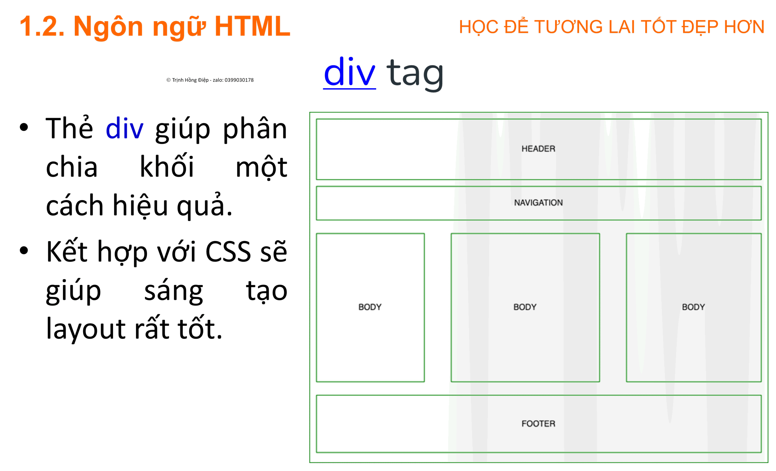 THIẾT KẾ LAYOUT VỚI THẺ DIV - Học IT từ cơ bản đến nâng cao